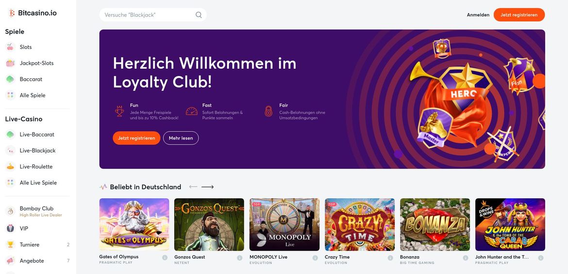 Bitcasino io Bewertung VIP Bonus 2025 1 In Deutschland Bitcasino io Bewertung VIP Bonus 2025 1 In Deutschland